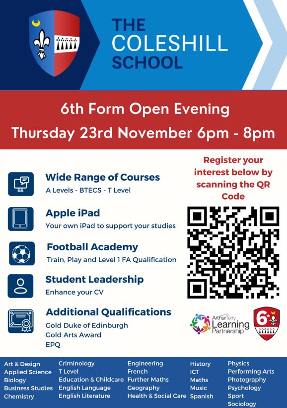 Sixth Form – The Coleshill School